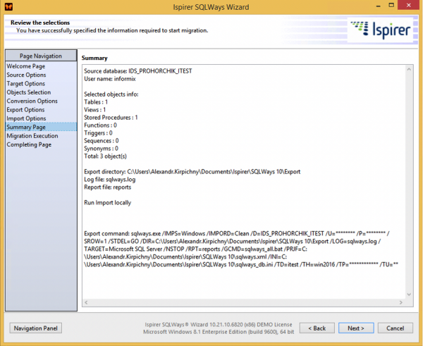 Database Migration Guide - Ispirer Knowledge Base