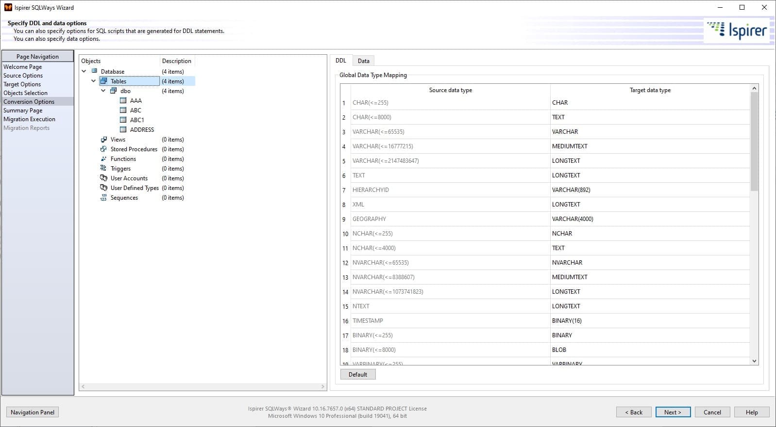 How to Use SQLWays Wizard in Expert Mode - Ispirer Knowledge Base